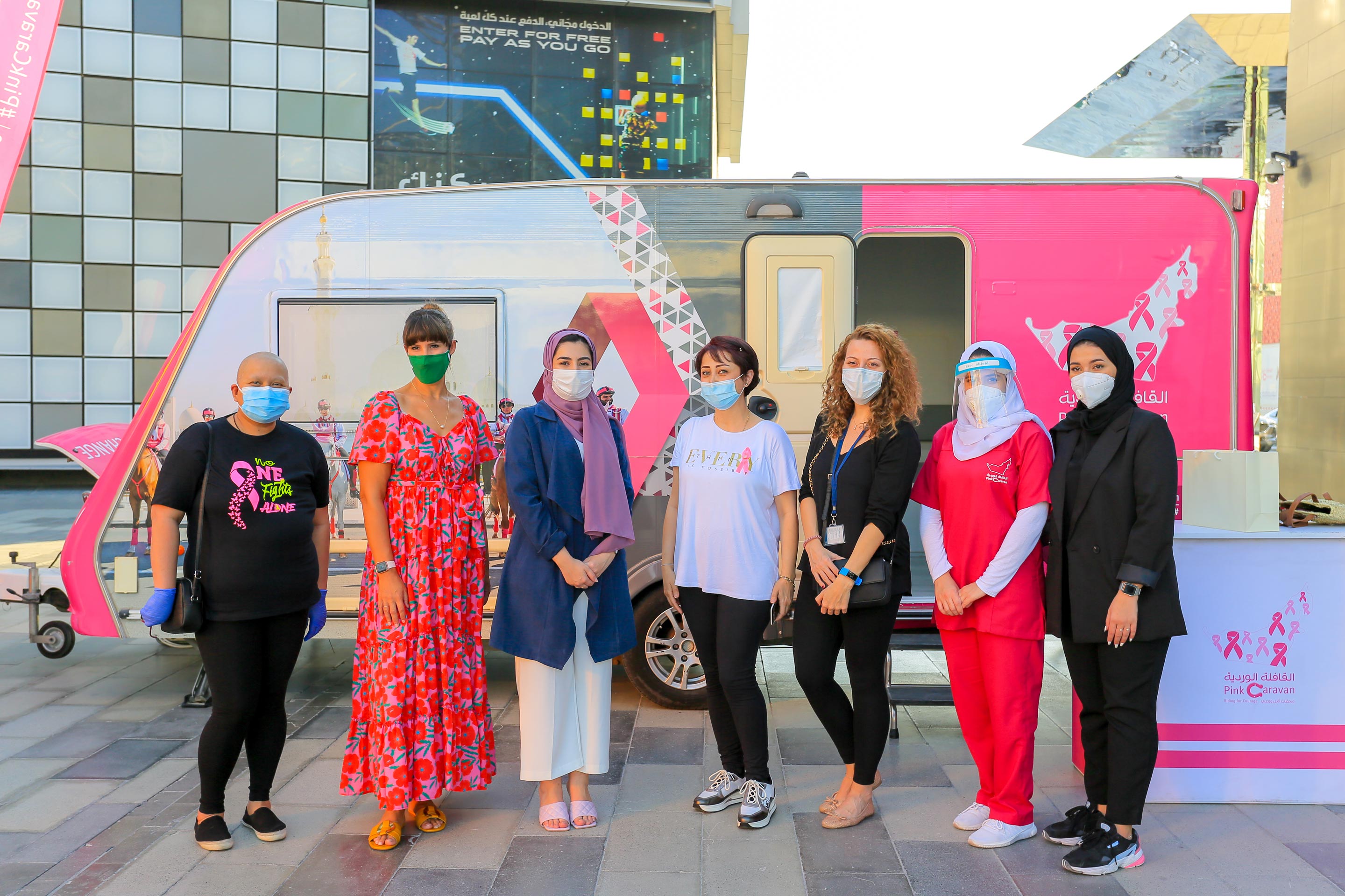 Pink Caravan Breast Cancer Screening in City Walk Dubai - FOCP