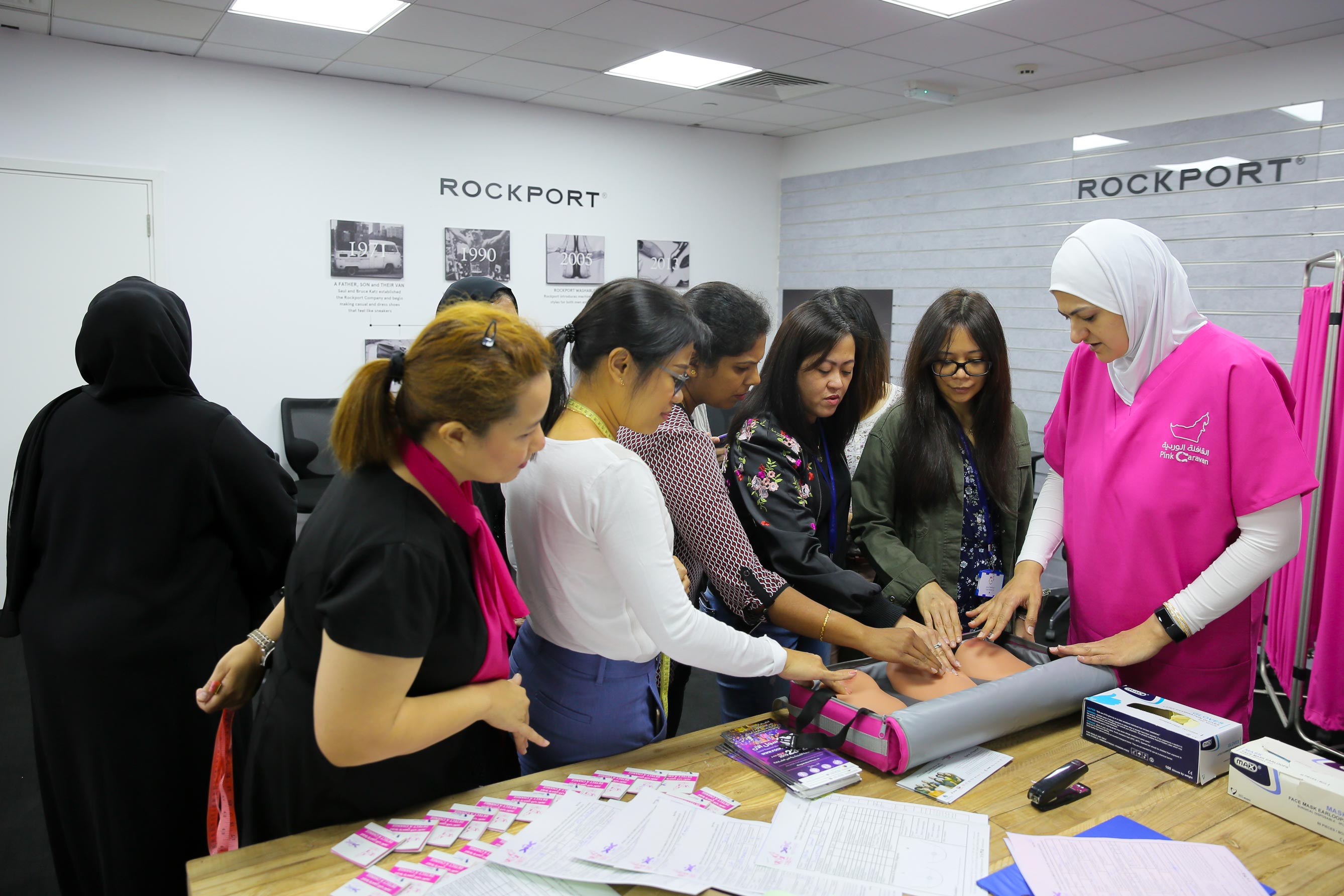 Pink Caravan Breast Cancer Awareness in Mark & Spencer Dubai - FOCP