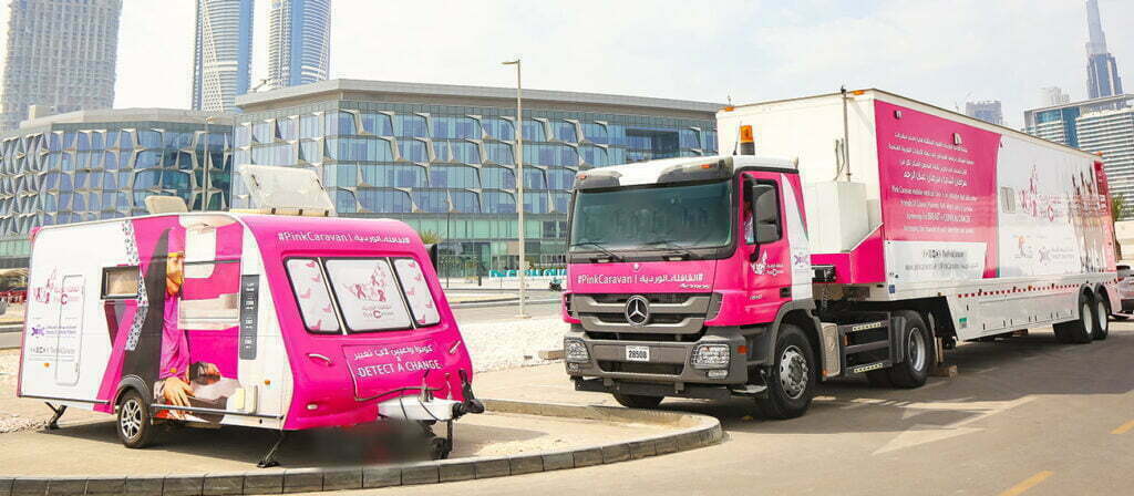 Pink Caravan Medial Clinic and Minivan - FOCP