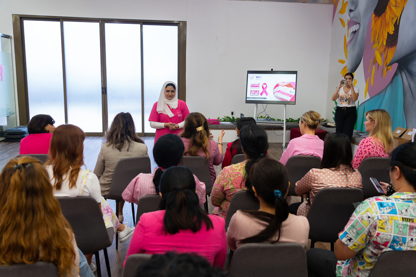 Pink Caravan Breast Cancer Awareness Lecture in Masafi Dubai - FOCP